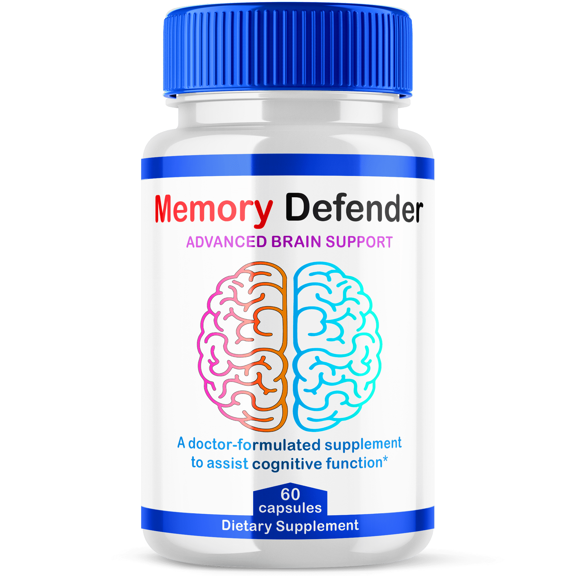 Memory Defender Brain Support Supplement Capsules Advanced Formula ...