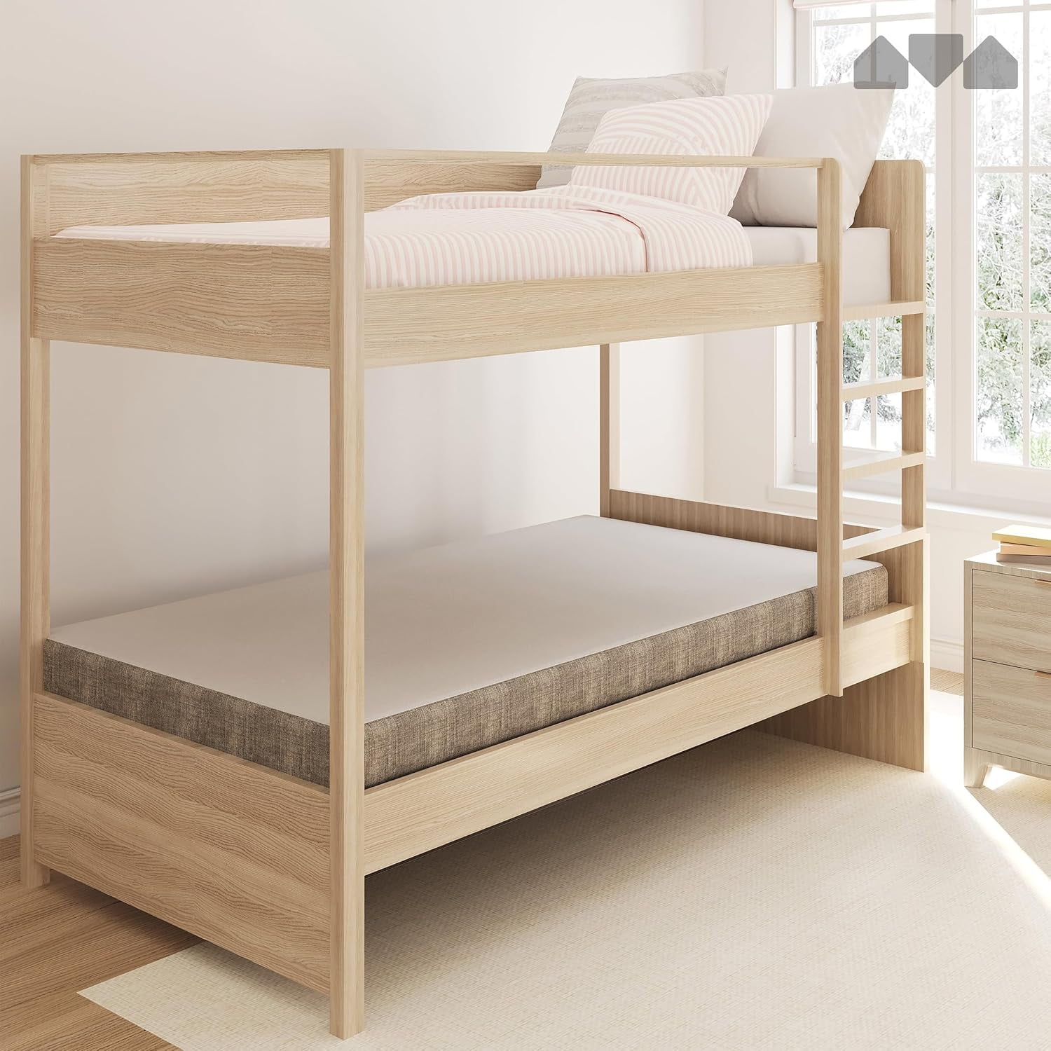 Memory Foam 5 Inch Narrow Cot Mattress,74" x 31" Cot for Bunk Bed ...