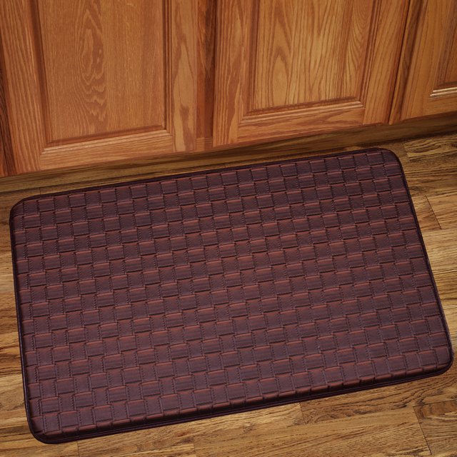 Memory Foam Anti Fatigue Kitchen Floor Mat Rug 30 x 18 - Playa Mocha ...