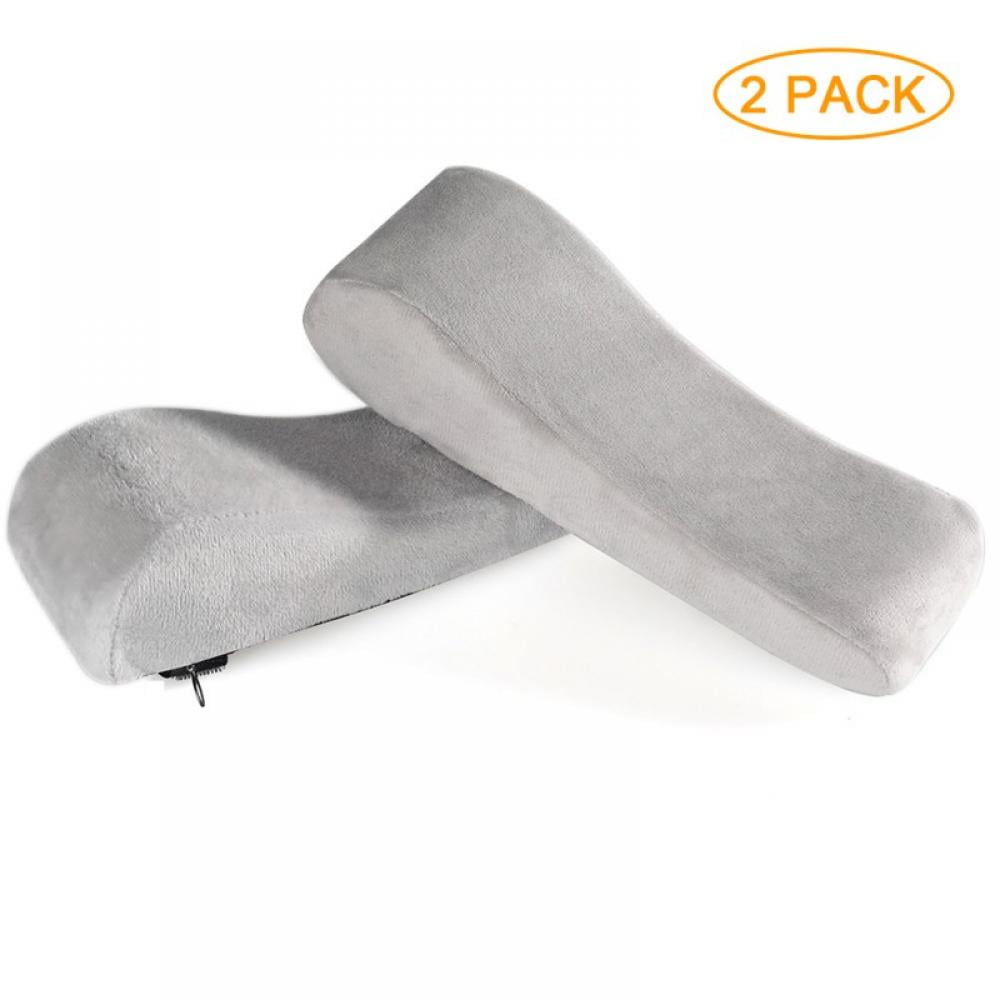 Memory Foam Arm Rest Office Chair Armrest Pads and Elevated Sloped ...