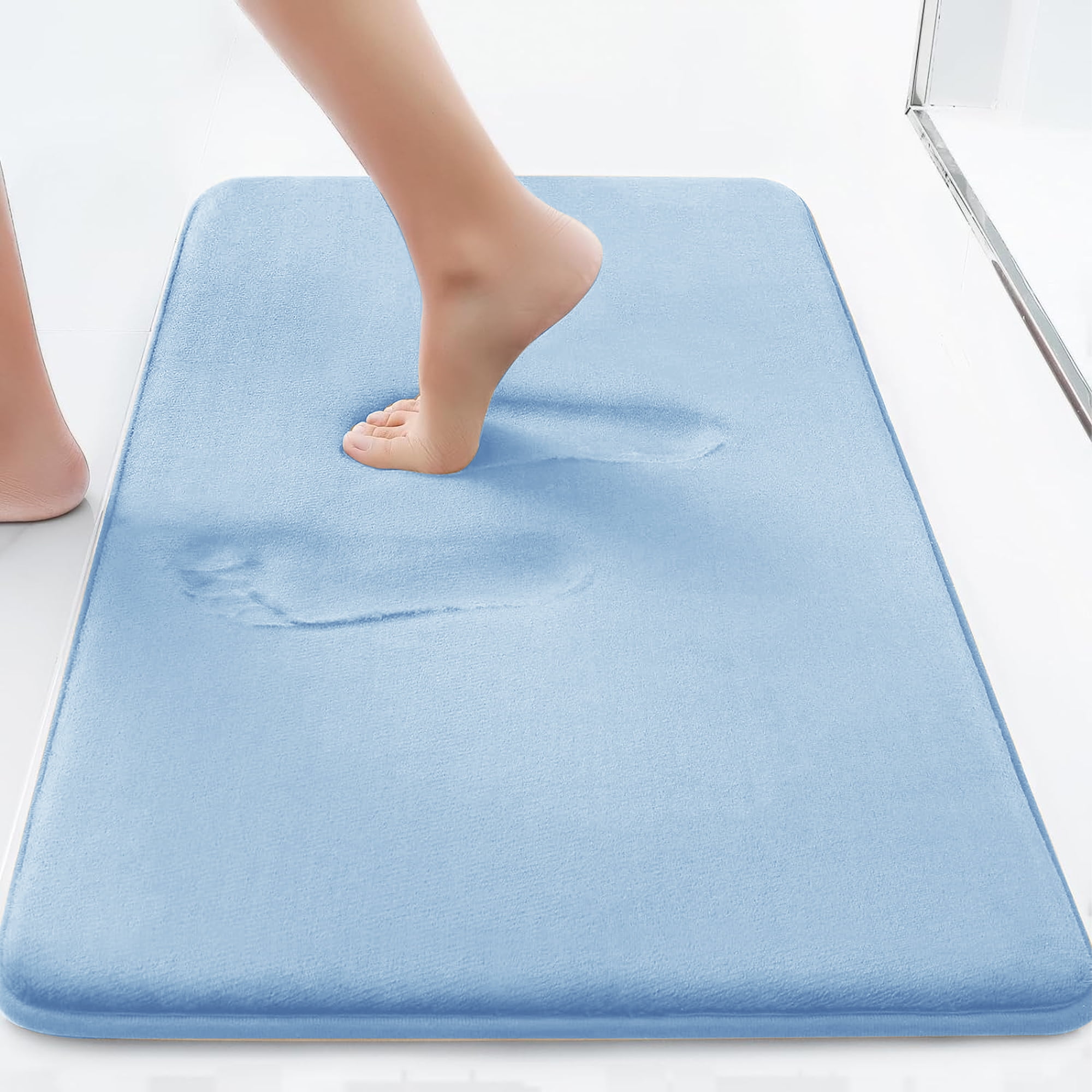 Memory Foam Bath Mat, Large Bathroom Rugs Non Slip, Soft and Comfortable Mat, Water Absorbent ...