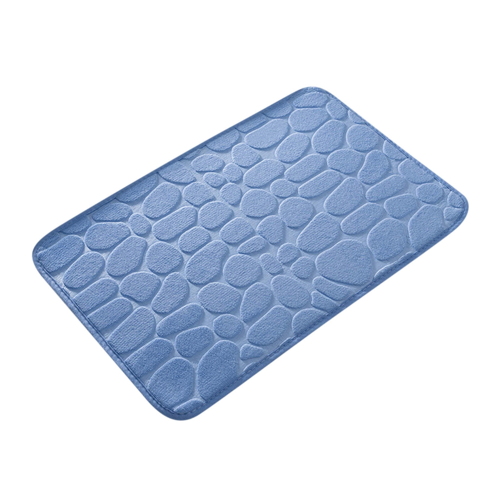 Memory Foam Bath Mat Massage Stone Embossed Bathroom Rugs Super Water ...
