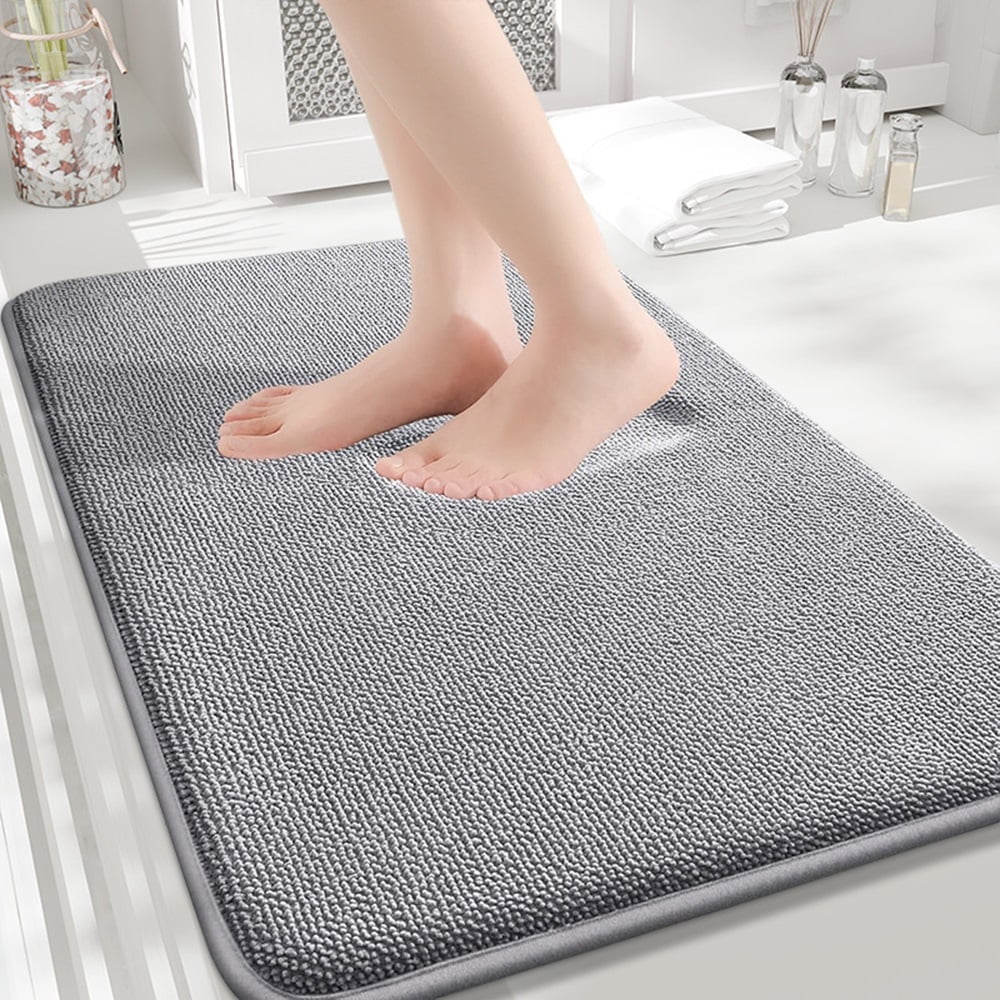 Memory Foam Bathroom Rug Mat 24x16, Luxury Extra Thick Ultra Soft and ...