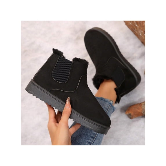 Memory Foam Bow Slippers Winter Women Shoes Plush Fluffy Warm Slip On ...