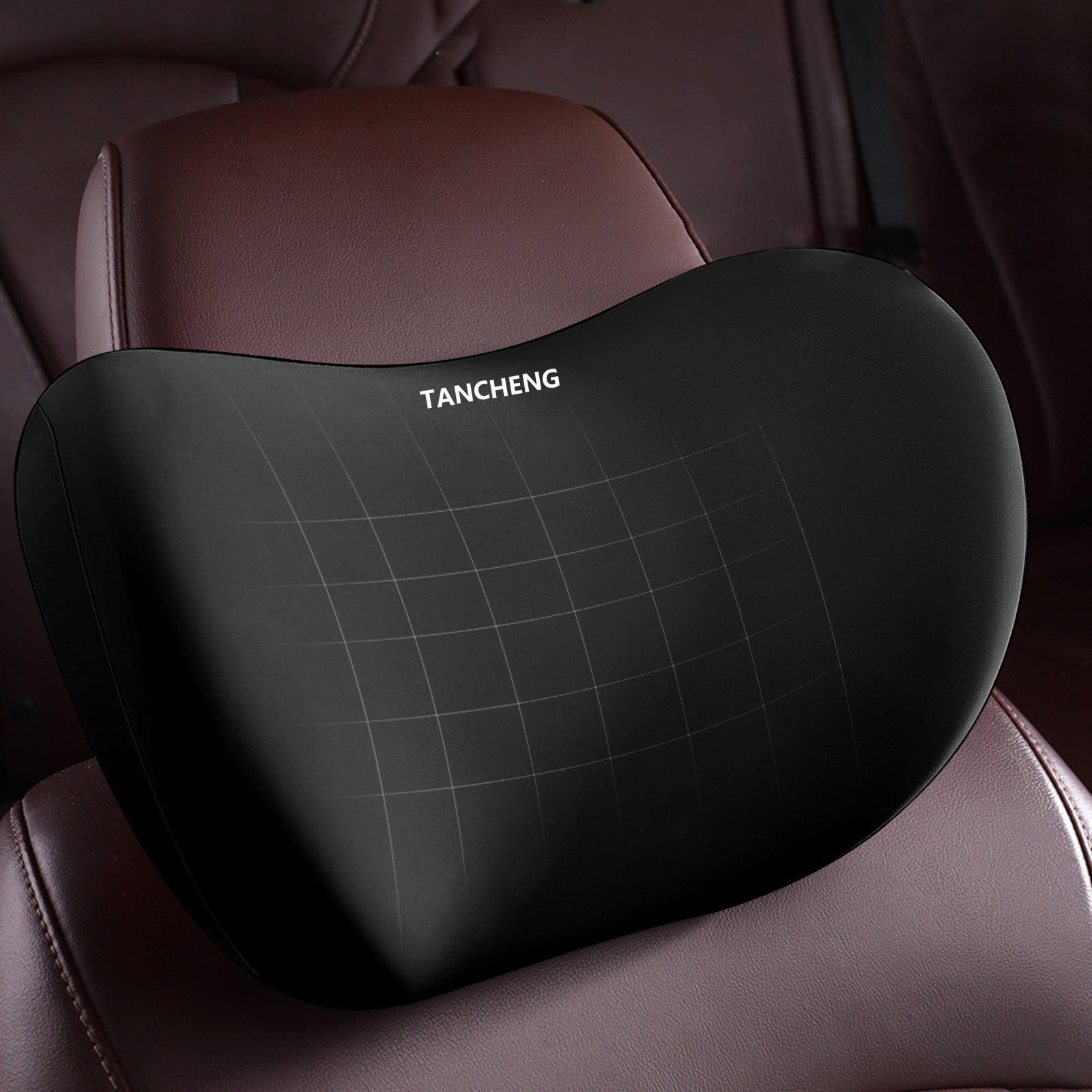 Memory Foam Car Headrest Pillow with Removable Cover, Ergonomic Neck ...