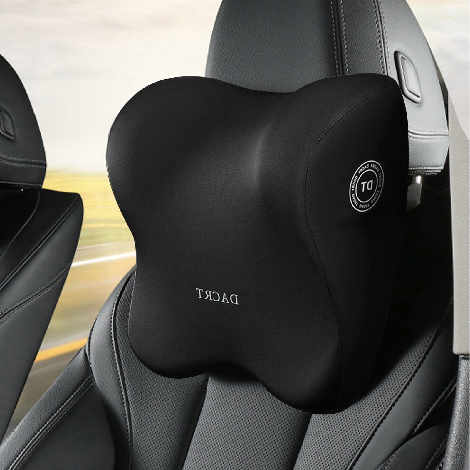 Memory Foam Car Neck Pillow Protective Lumbar Back Support Breathable ...