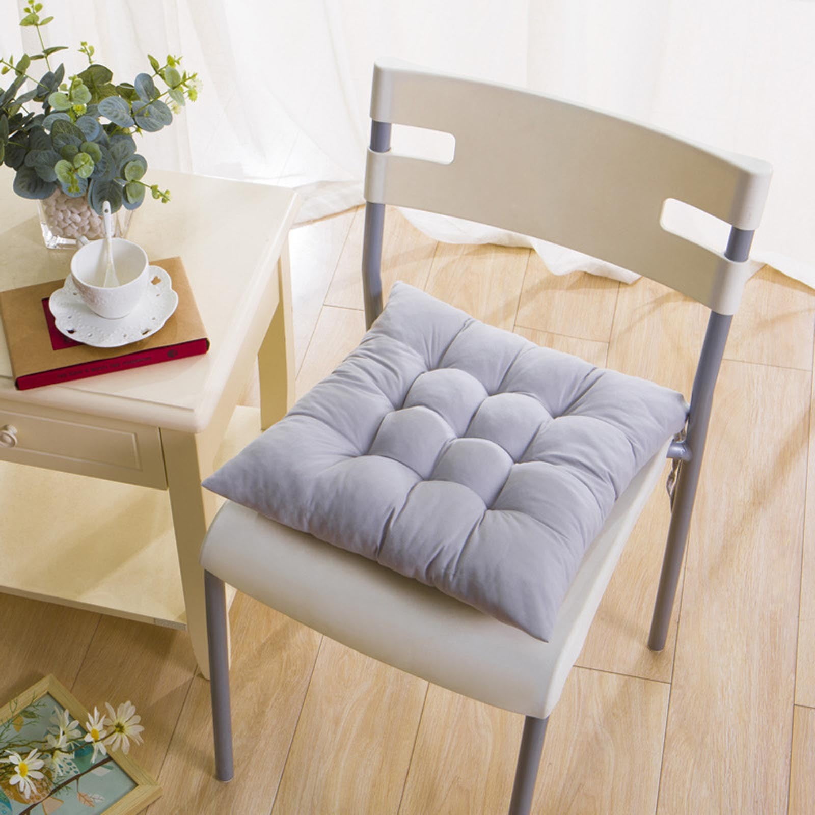 Memory Foam Chair Cushions Set of 1, Outdoor/Indoor Chair Pads for ...