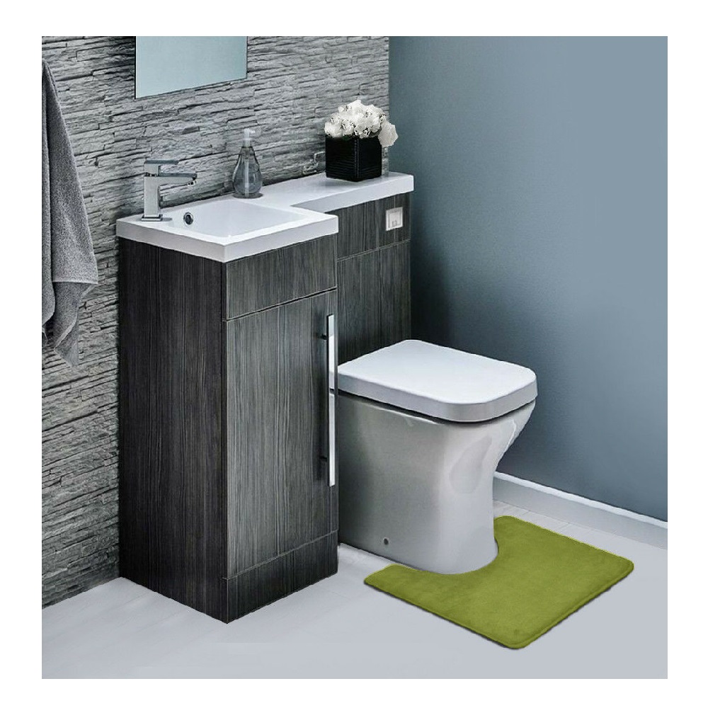 Memory Foam Contour Bathroom Toilet Mat Rug Soft Anti Fatigue and ...