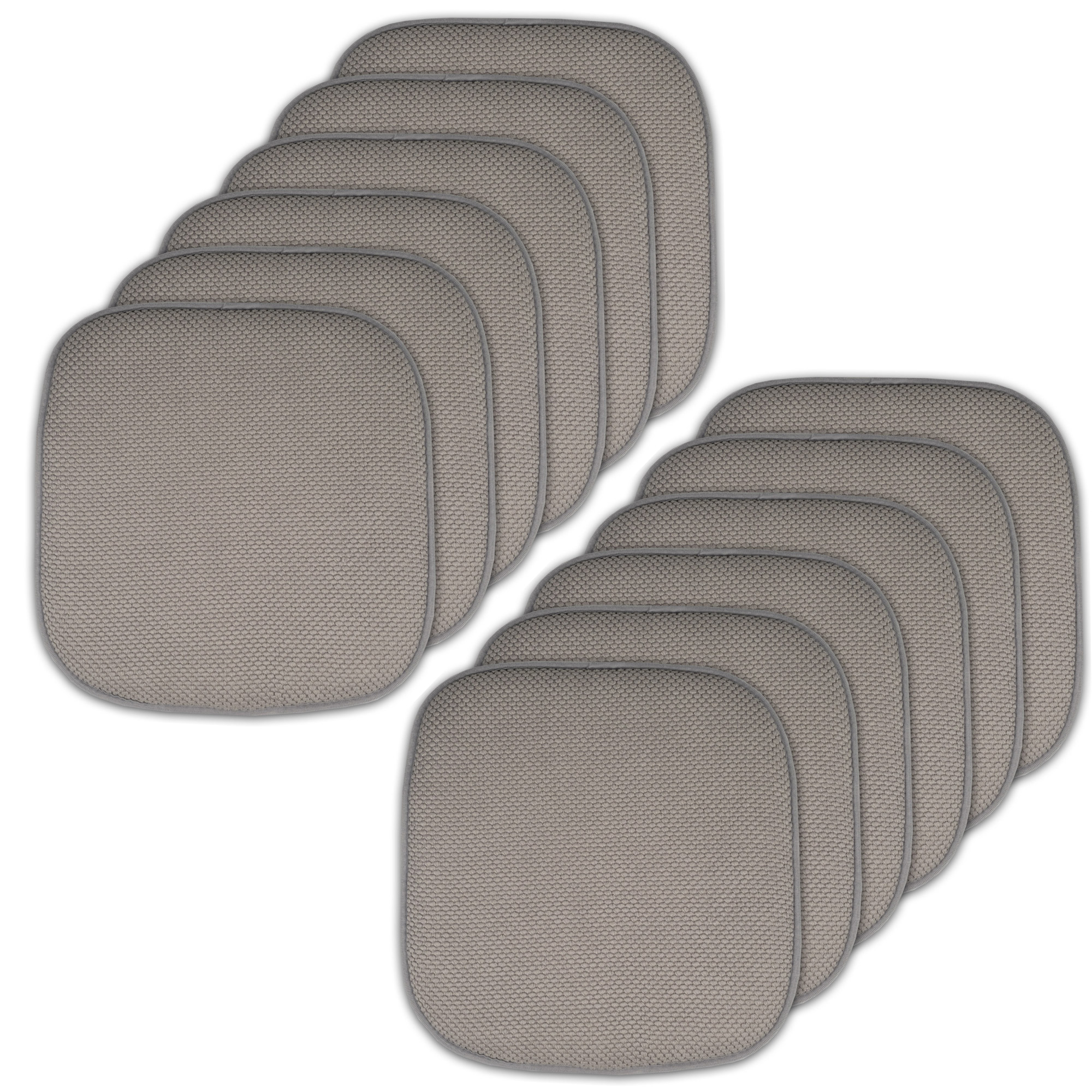 Memory Foam Honeycomb Non-Slip Back Chair/Seat 16" x 16" Cushion Pad 12 ...