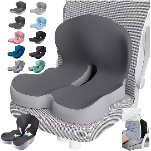 Memory Foam L-Shaped Integrated Seat Cushions for Car Truck Driver ...