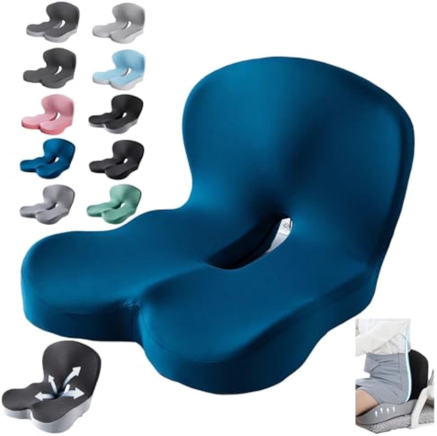 Memory Foam L-Shaped Integrated Seat Cushions for Car Truck Driver ...