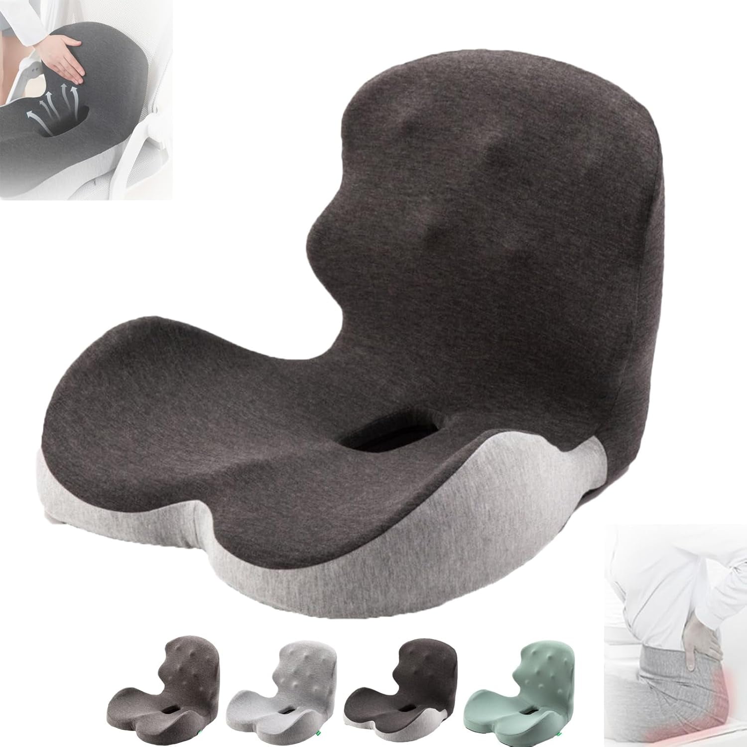 Memory Foam L-Shaped Integrated Seat Cushions,Memory Foam Office Chair ...