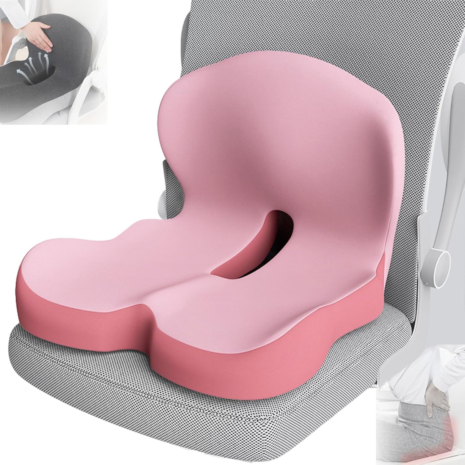 Memory Foam L-Shaped Integrated Seat Cushions,Memory Foam Office Chair ...