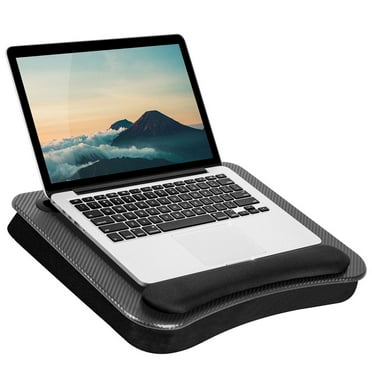 Sofia + Sam Wood Top Memory Foam Lap Desk with Wrist Rest and USB Light ...