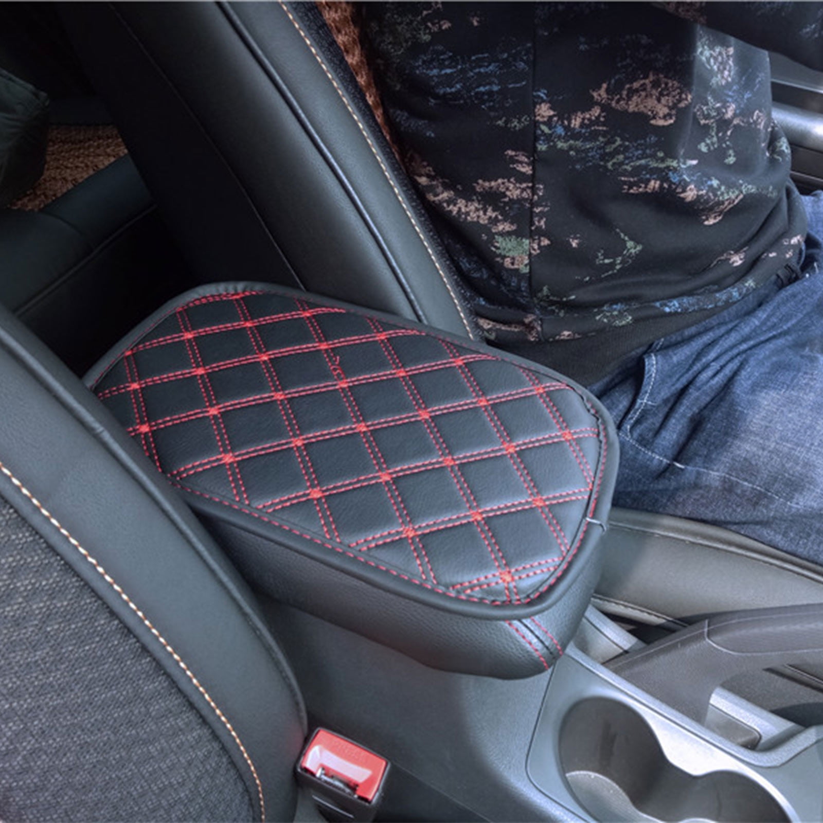 Memory Foam Leather Car Armrest Cover | Waterproof Center Console Pad for Cars, SUVs & Trucks ...