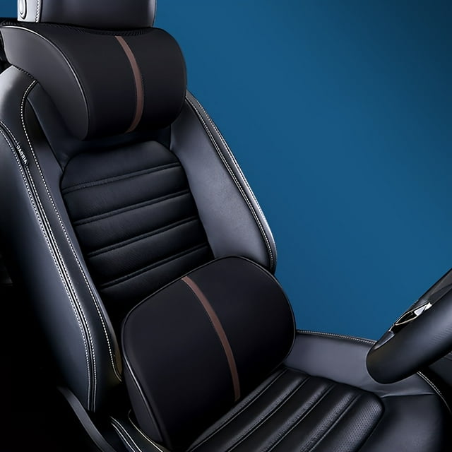 Memory Foam Lumbar Support Pillow-Middle/Lower Back Support Cushion ...