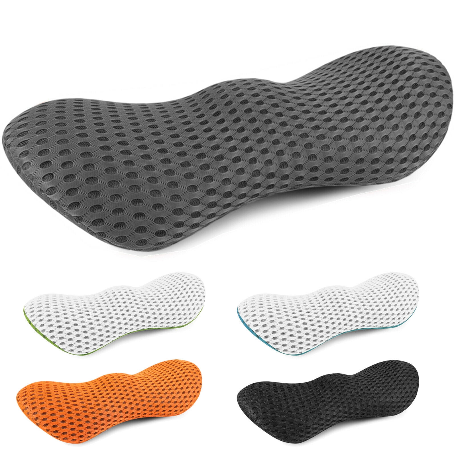 Memory Foam Lumbar Support Wedge Pillow Bed Sleep Cushion Lower Back ...