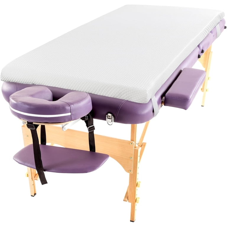Massage Bed Memory Foam Topper 7 Multi Zone Massage 1200GSM Deluxe