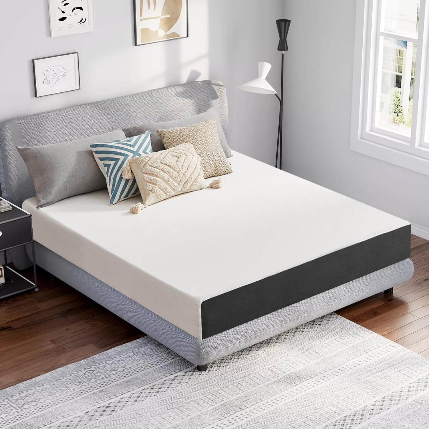 Memory Foam Mattress in a Box, Cooling Pressure Relief, Medium Feel ...