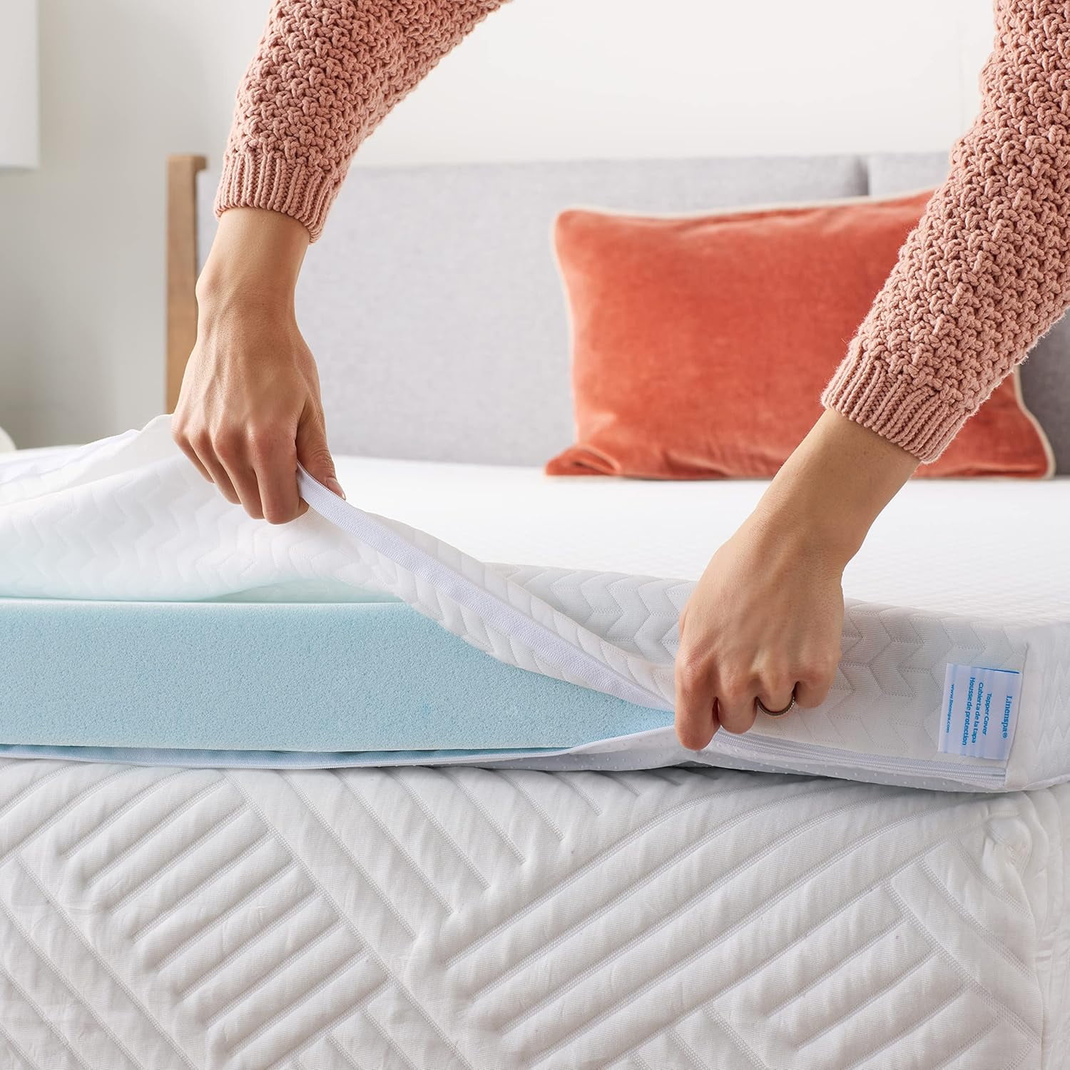 Memory Foam Mattress Topper - 2 Inch Gel Infused Memory Foam - Plush ...