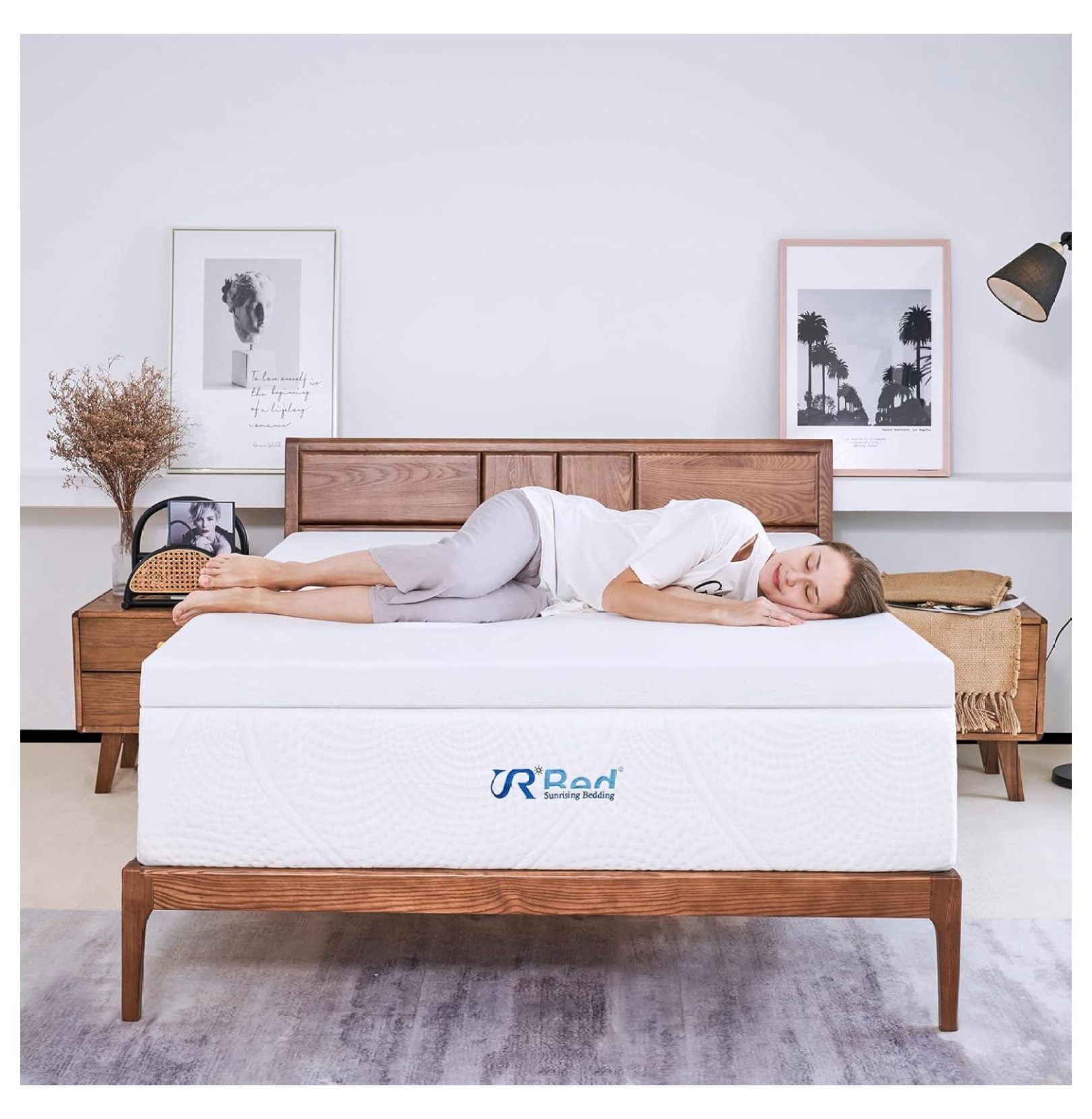 Memory Foam Mattress Topper - 2 Inch Gel Infused Memory Foam - Plush ...