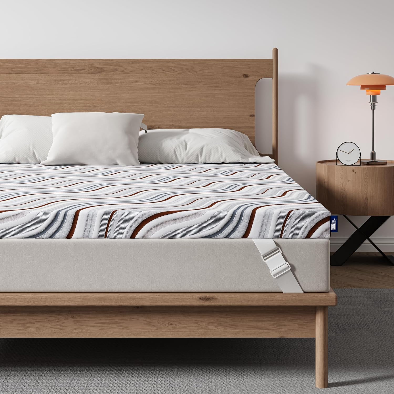 Memory Foam Mattress Topper 4 Inch Queen Size - Firm Bed Topper for ...