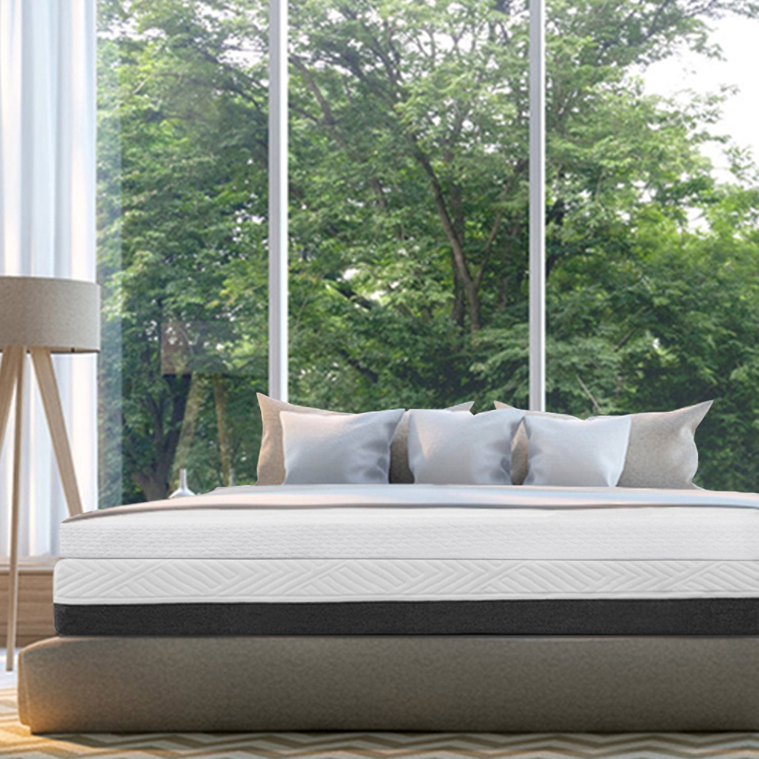 Memory Foam Mattress Topper Full 4 inch-Gel Cooling Foam Mattress ...