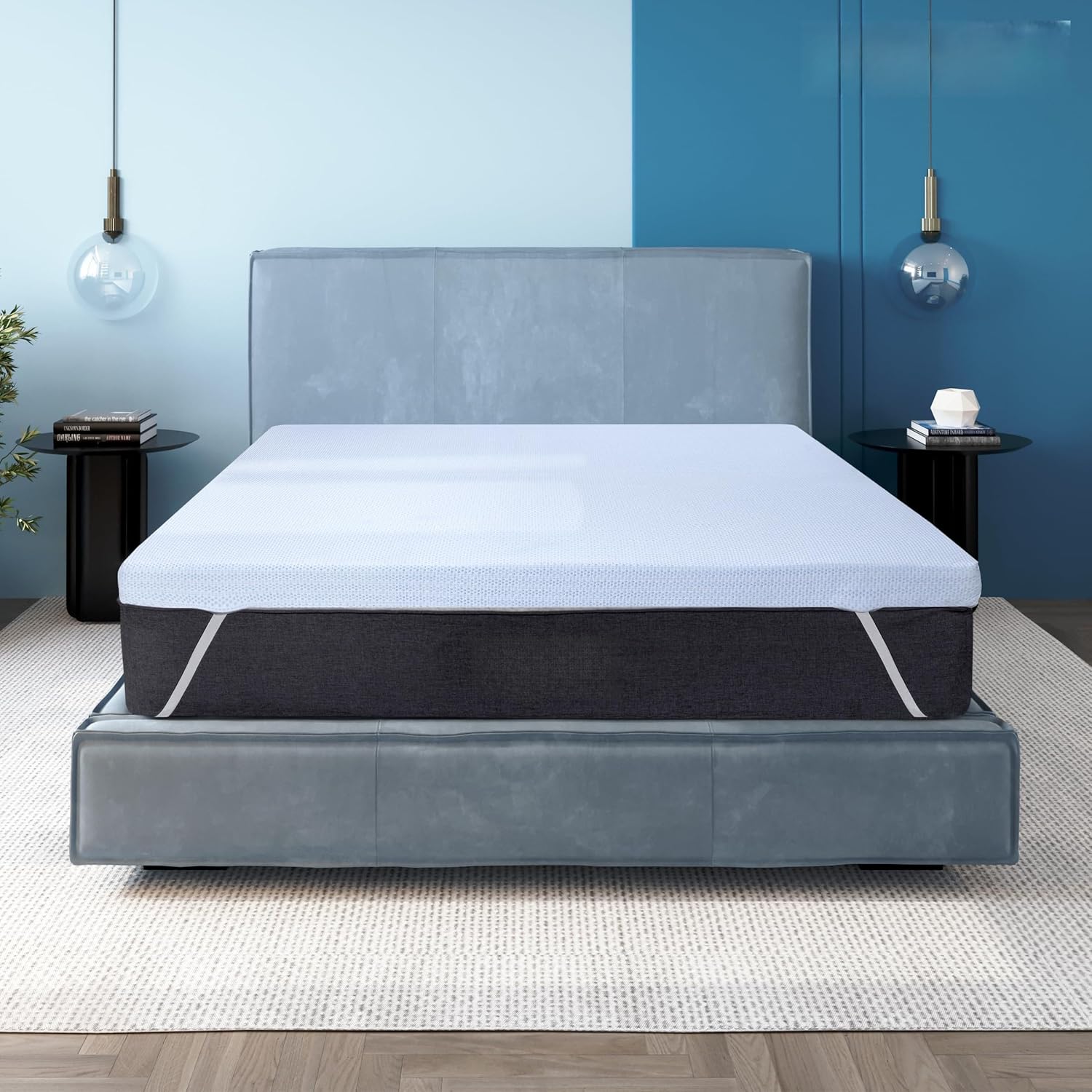 Memory Foam Mattress Topper, Infused Memory Foam, Plush and Supportive ...