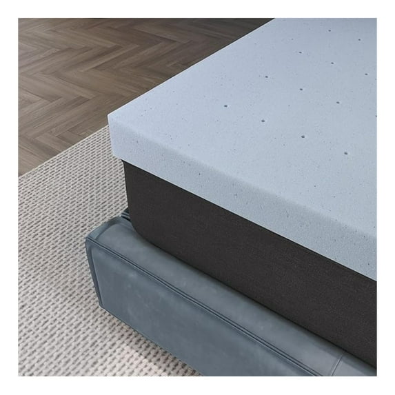 Memory Foam Mattress Topper, Infused Memory Foam, Plush and Supportive ...