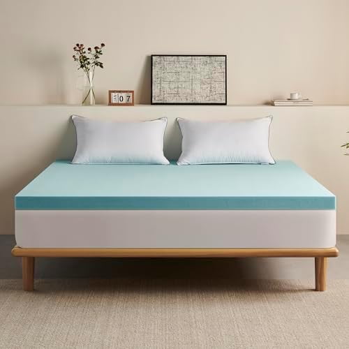 Memory Foam Mattress Topper King, 3 Inch Medium Firm Gel Infused ...