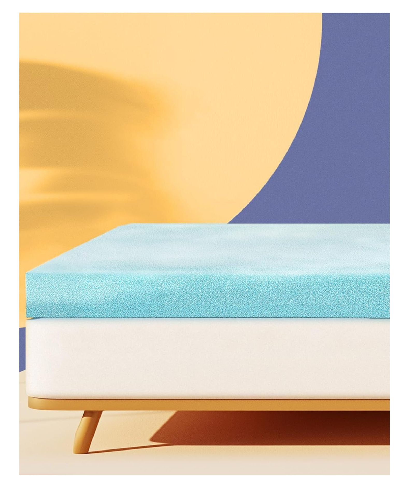 Memory Foam Mattress Topper King - 3 Inch Reflex Cooling Gel Mattress ...