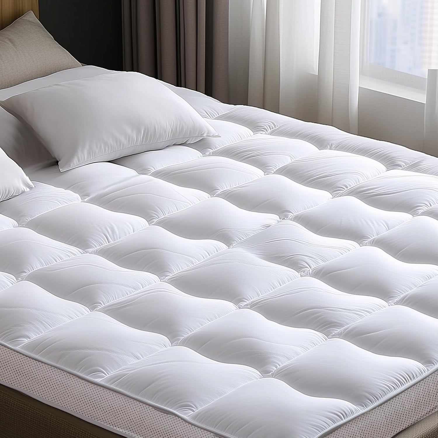 Memory Foam Mattress Topper Queen – Cooling, Pressure-Relieving Bed ...