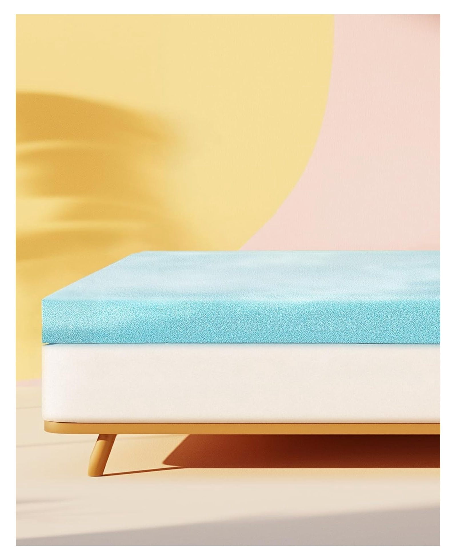 Memory Foam Mattress Topper Twin - 2 Inch Cooling Gel Mattress Pad ...