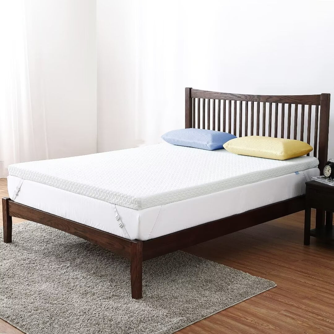 Memory Foam Mattress Topper Twin Size, 3 Inch Mattress Topper with ...