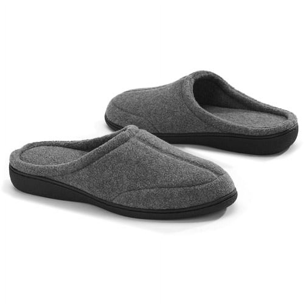 Memory Foam - Men's Fleece Slippers - Walmart.com