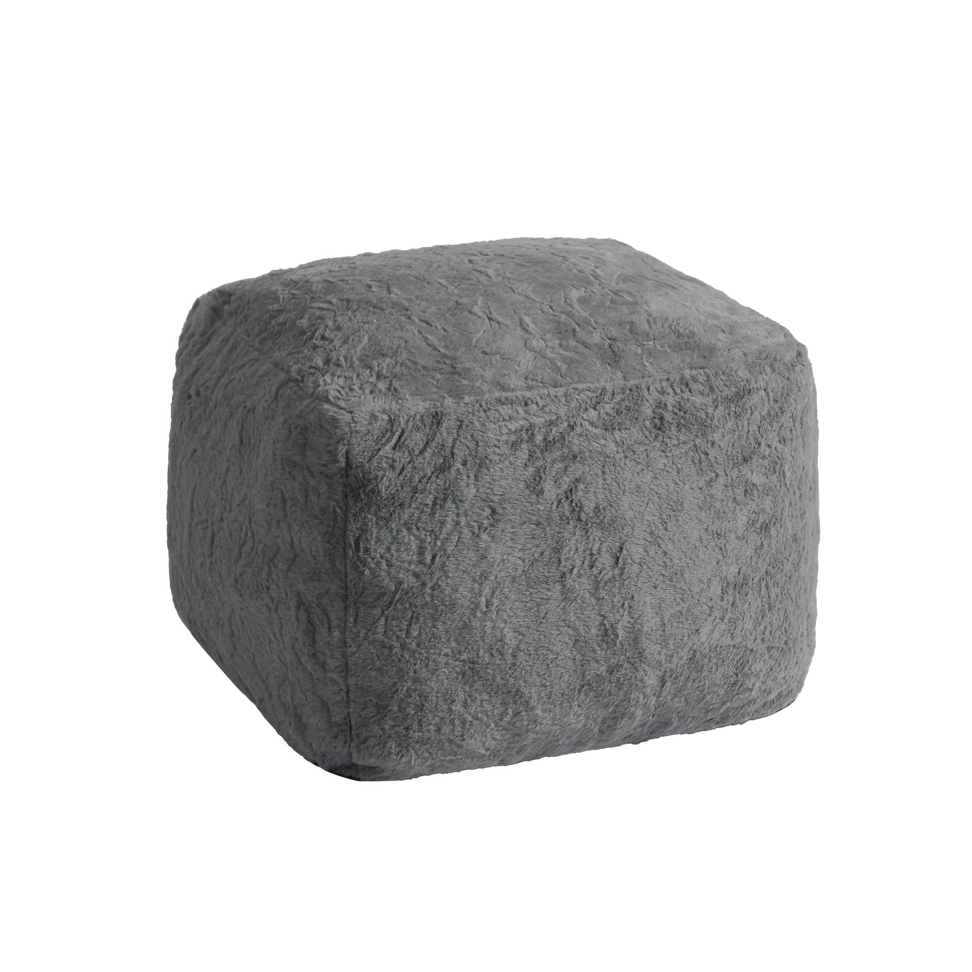 Memory Foam Ottoman Pouf Footrest - 15.8"(H) Thick Supportive Bean Bag ...