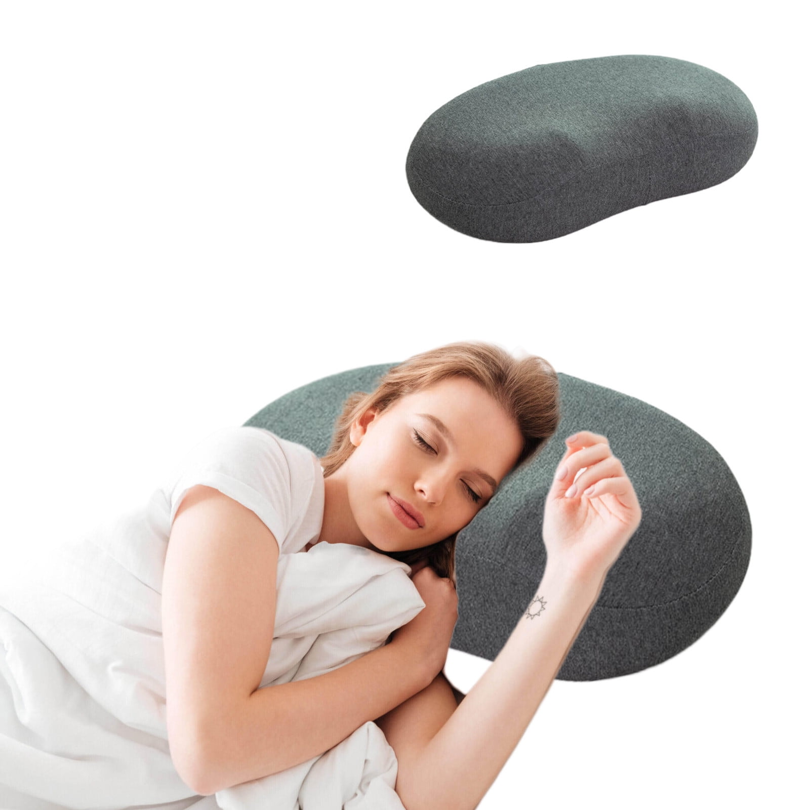 Memory Foam Pillow - Ergonomic Fully Curved Design for Ultimate Comfort & Neck Support, Slow ...
