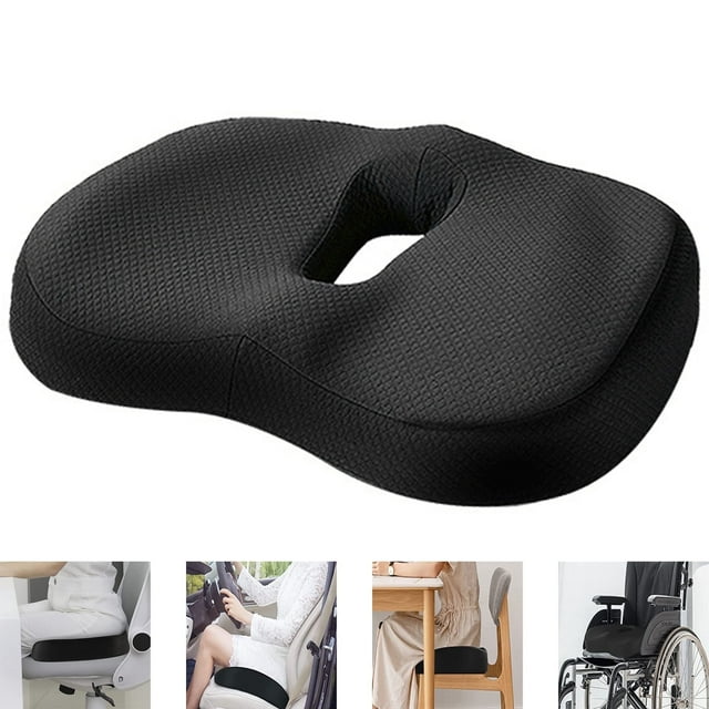 HQinX Memory Foam Seat Cushion for Long Sitting Hours on Office, Home ...