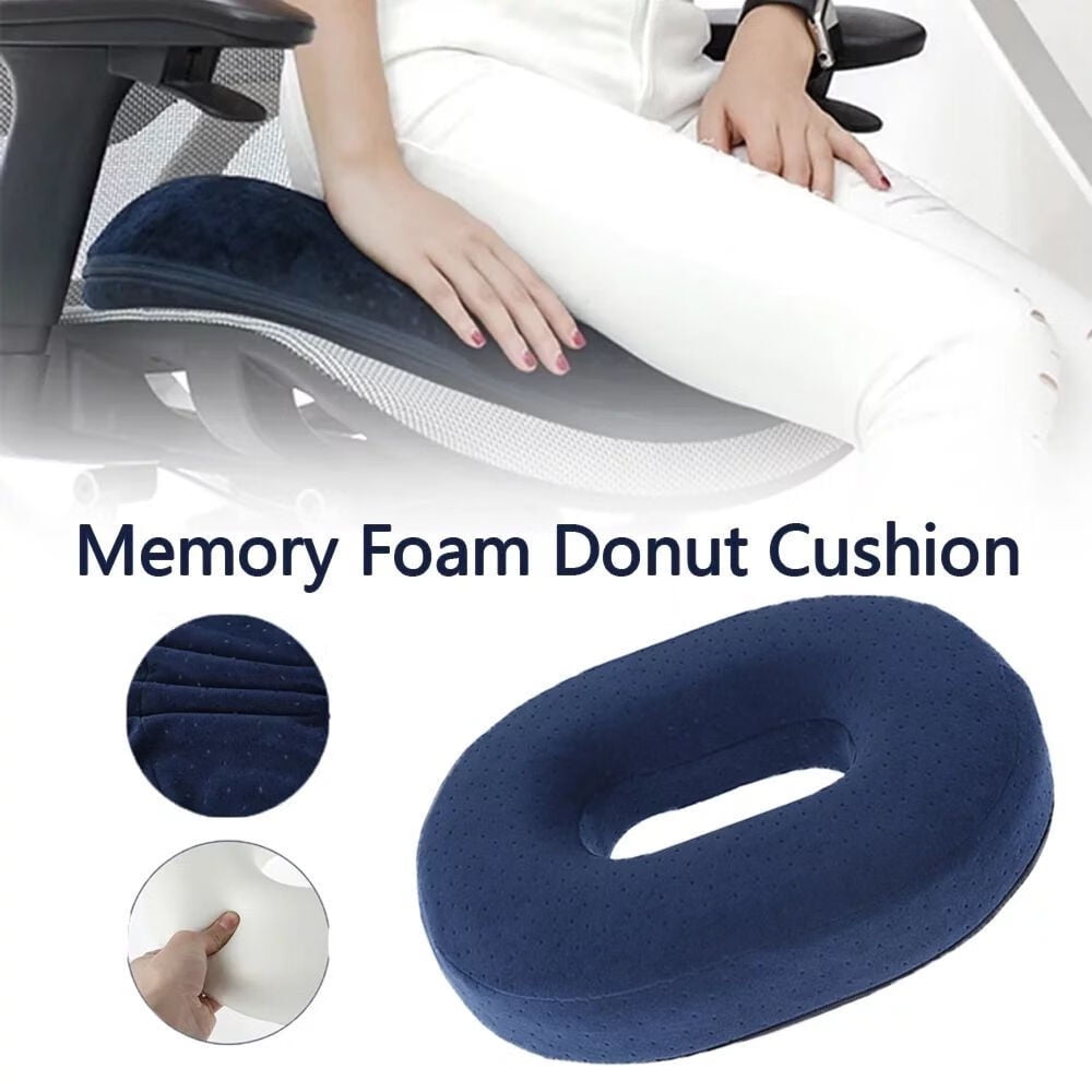 Memory Foam Seat Cushion - Donut Cushion for Haemorrhoid and Piles ...