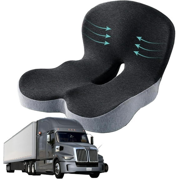 Memory Foam Seat Cushion for Truck Drivers, Office Chairs Ergonomic ...