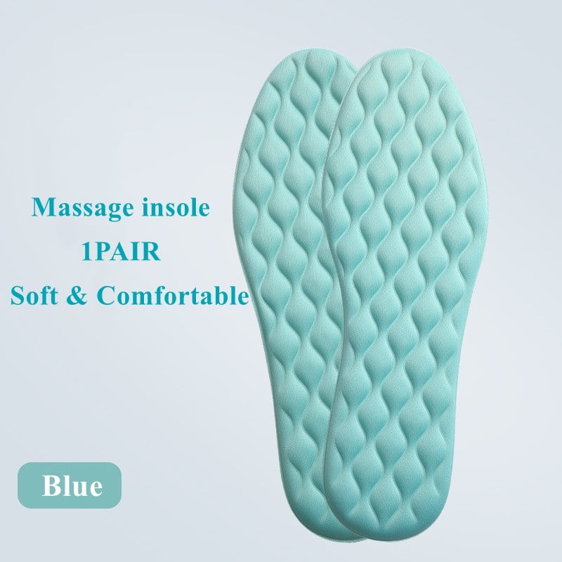 Memory Foam Shoe Pads Latex Massage Insoles for Sneakers Arch Support ...