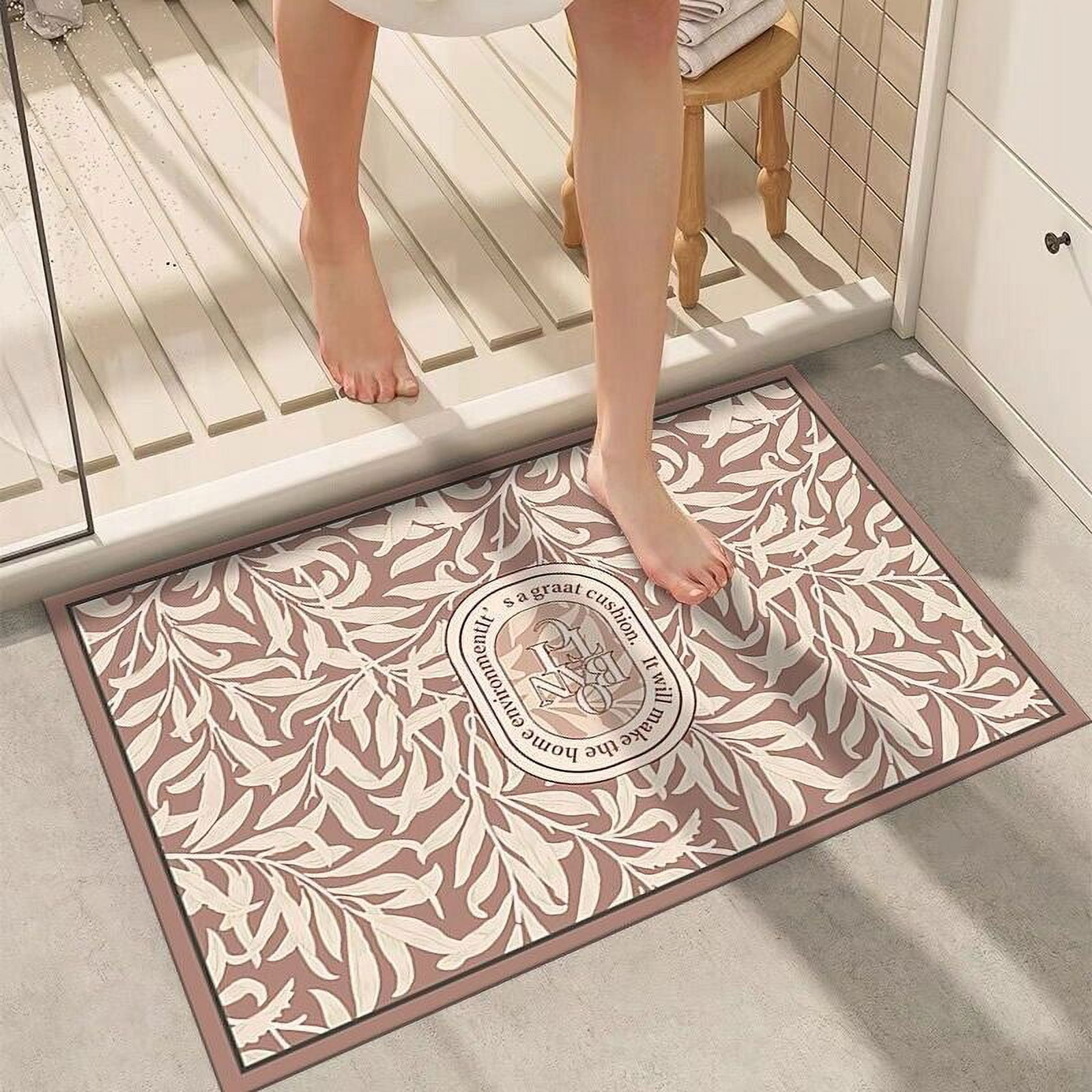 Memory Foam Super Water Absorption & Rubber Anti-Slip Bathroom Floor ...