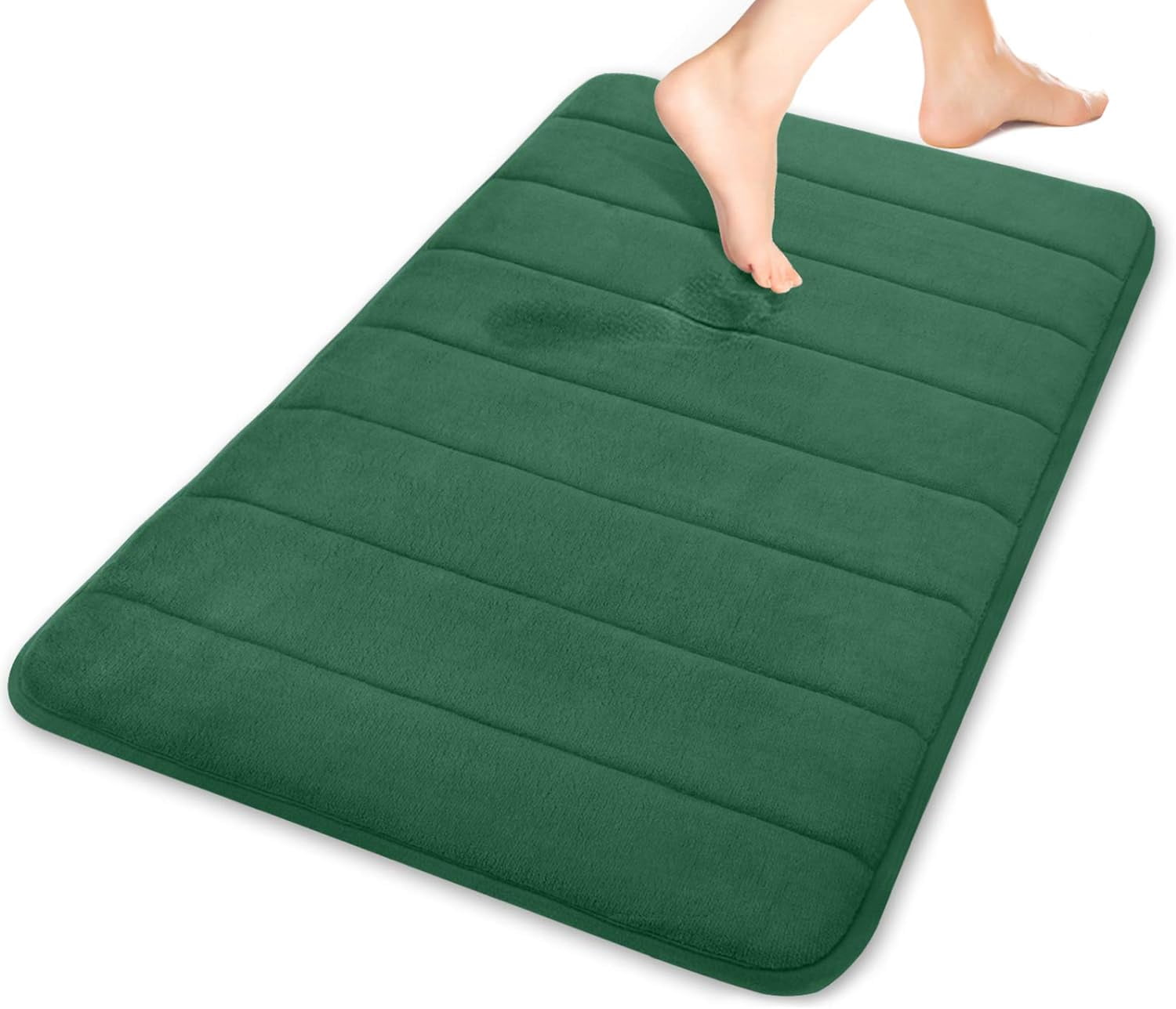 Memory Foam Toilet Bath Mat U-Shaped, Commode Contour Rug, Soft and ...