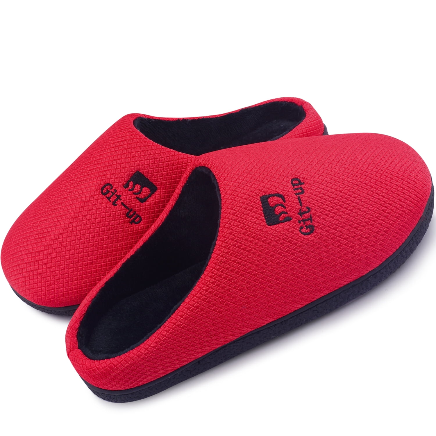 Memory Foam Waffle Slippers for Women and Men Soft Warm House Shoes ...