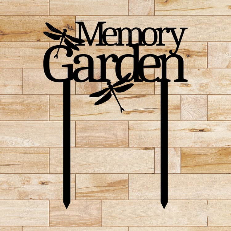 Memory Garden Metal Sign, Outdoor Wall Art Decor Cut Metal - Walmart.com
