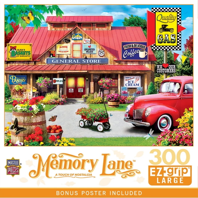 Memory Lane - A Touch of Nostalgia 300 Piece Jigsaw Puzzle for Adults ...