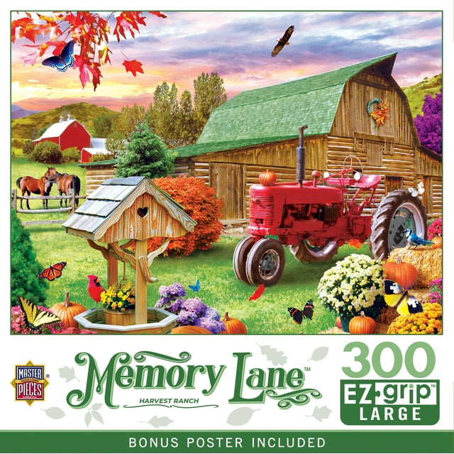 Memory Lane - Harvest Ranch 300 Piece Jigsaw Puzzle for Adults ...