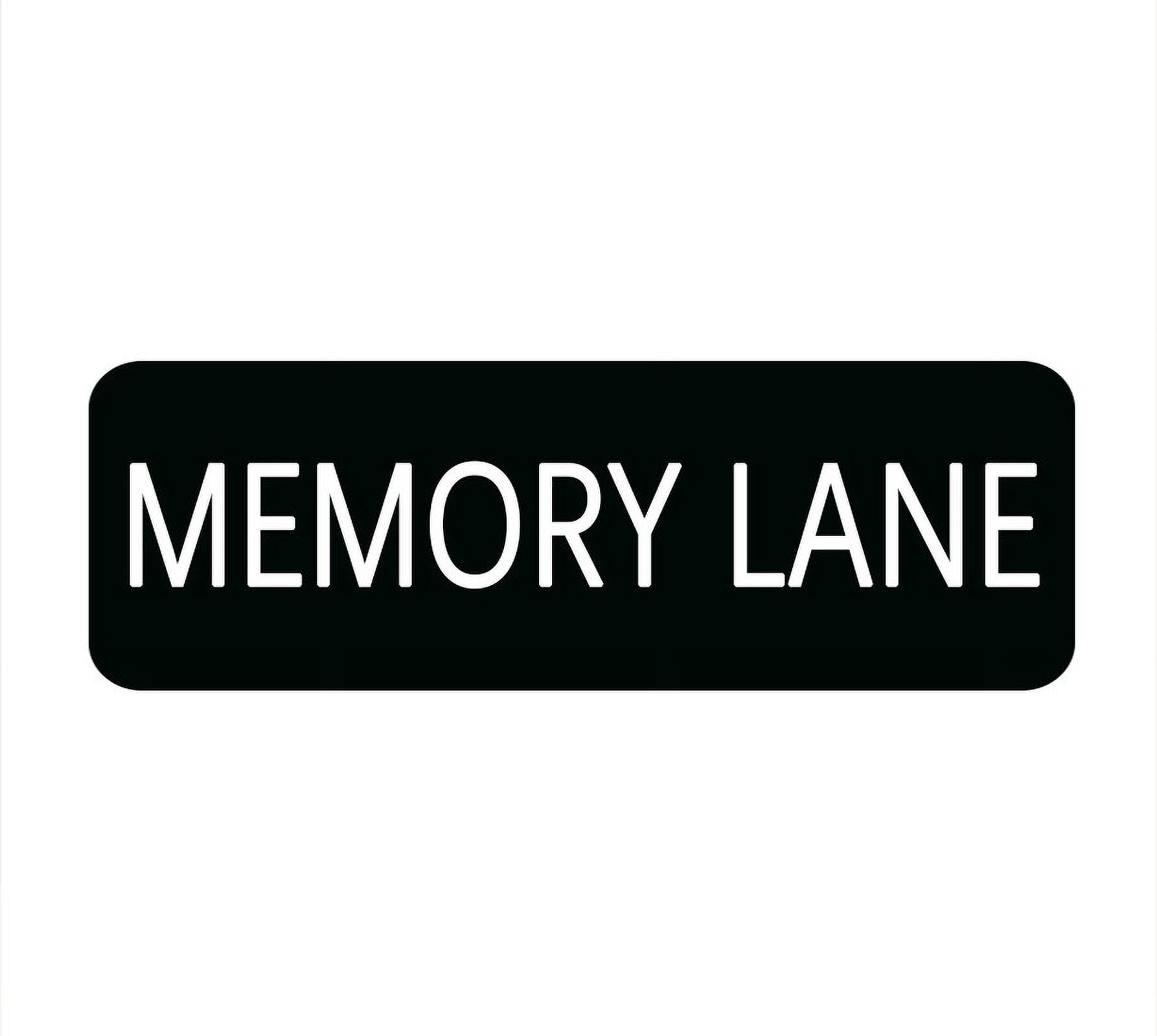 Memory Lane Sign For Door Or Wall, Easy Installation, Premium Acrylic ...
