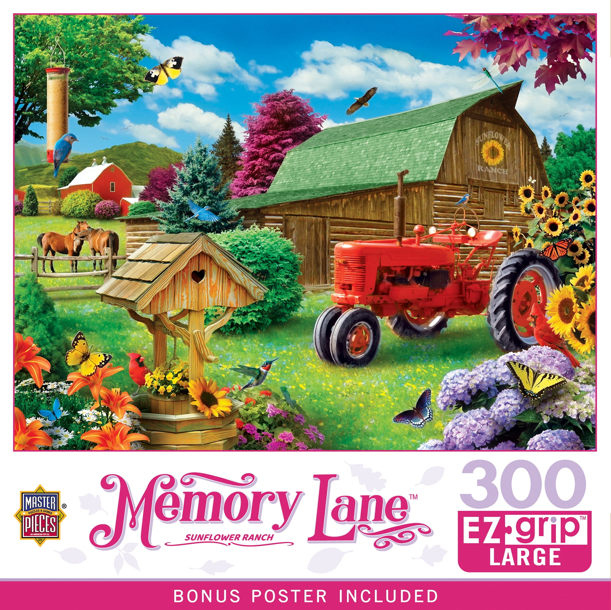 Memory Lane - Sunflower Ranch 300 Piece EZ Grip Puzzle - Walmart.com