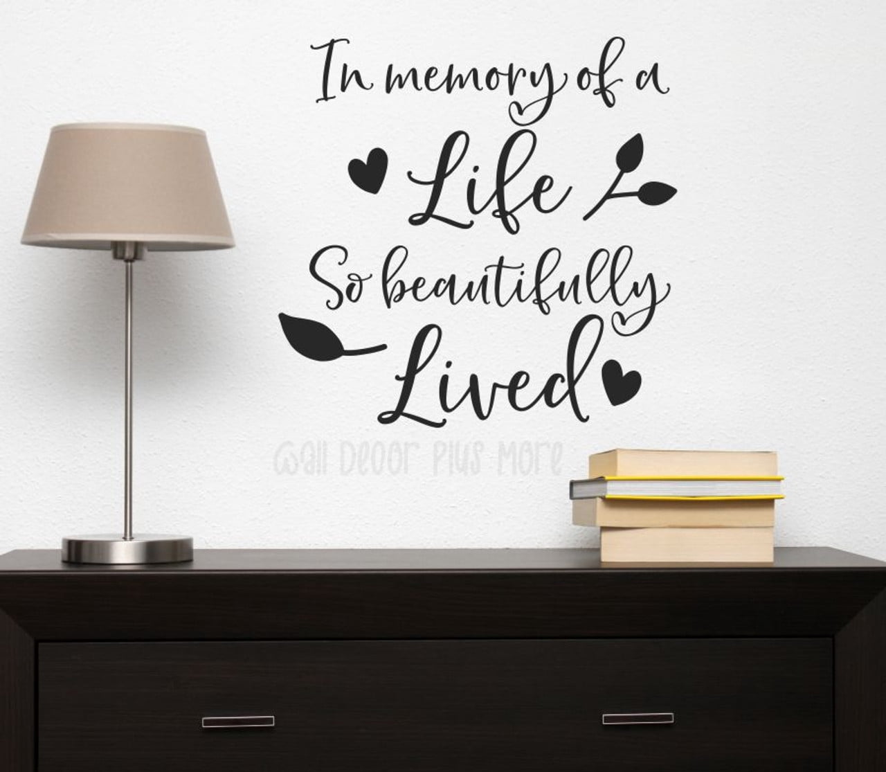 Memory of Life So Beautifully Lived In Loving Memory Wall Decals ...